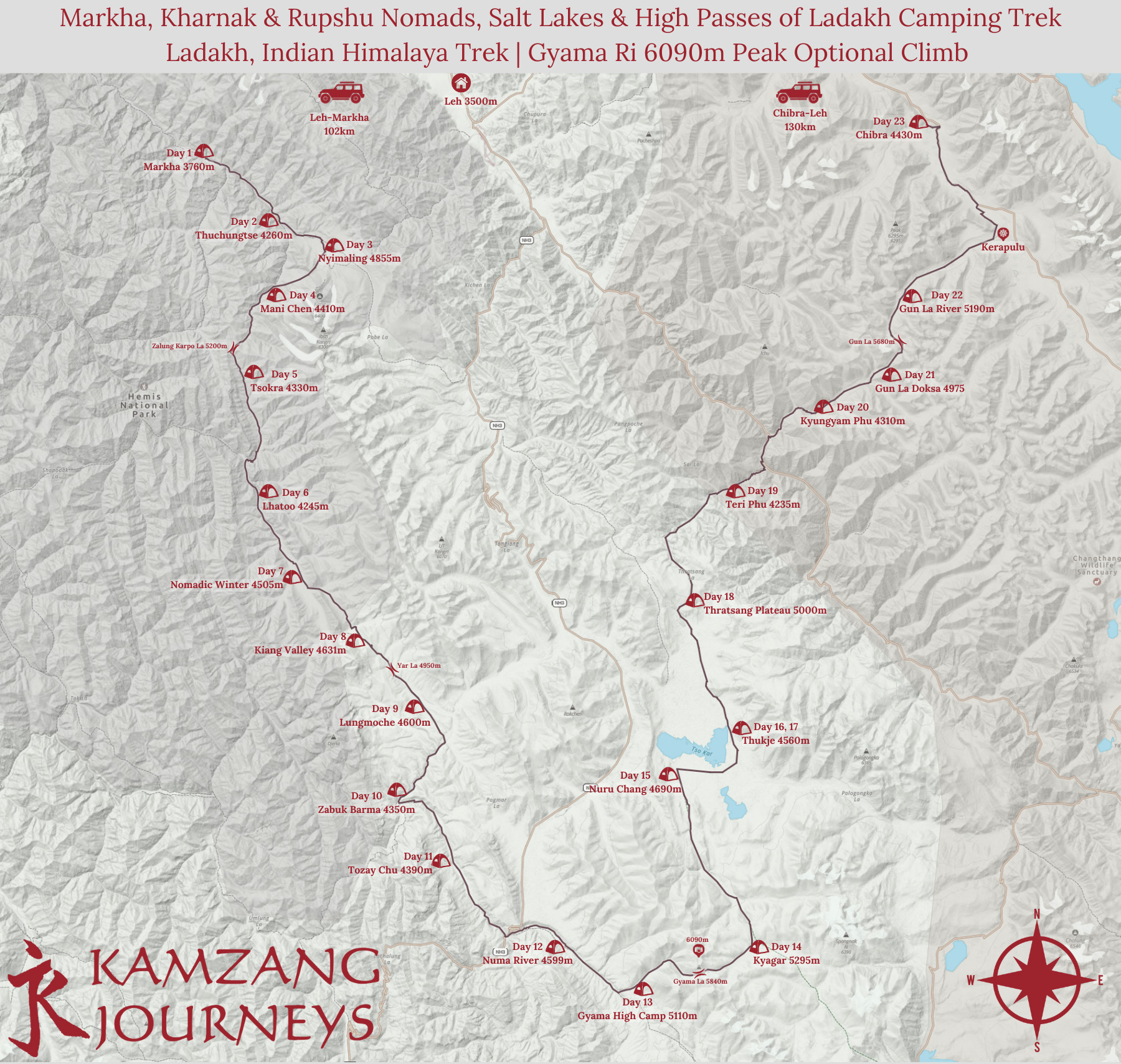 Markha Valley & Kharnak Nomads Trek - Ladakh, Indian Himalaya | Kamzang ...